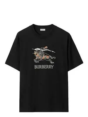 Burberry Ryan Ekd Check T-shirt - Black
