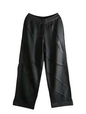 Alexander Wang Creased Mid Rise Sweatpants - Black