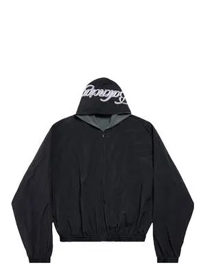 Balenciaga Hooded Reversible Jacket - Black