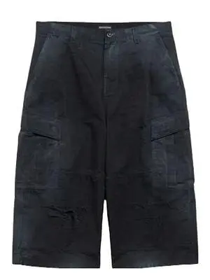 Balenciaga Cropped Cargo Pants - Black