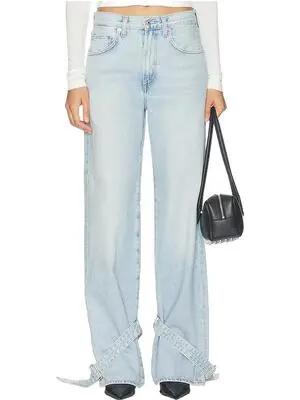 AGOLDE Cinched Hem Loose Taper Jeans - Blue