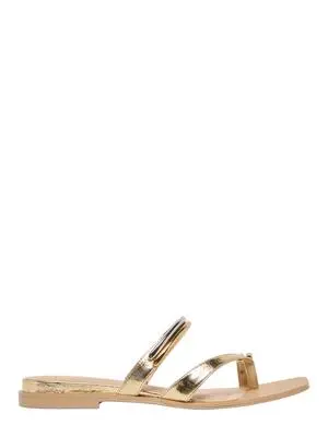 DOLCEVITA Leather Strappy Sandals - Gold Leather