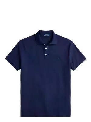 Polo Ralph Lauren Buttoned Short-sleeve Polo Shirt Blue