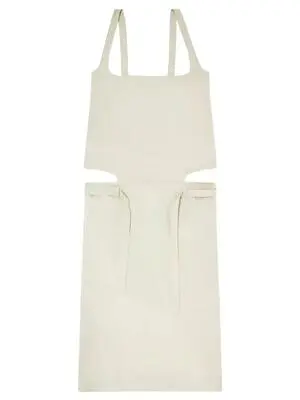 DIESEL® D-sana Square-neck Midi Dress - Neutrals