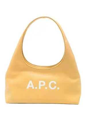 A.p.c. Logo-print Shoulder Bag - Yellow