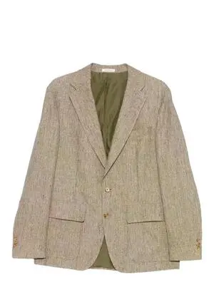 FURSAC Single-breasted Notched-lapel Blazer - Brown