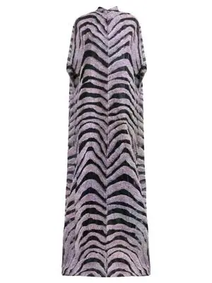 GEMY MAALOUF Striped Maxi Dress - Purple