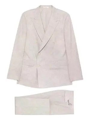 FURSAC Buttoned Double-breasted Suit - Neutrals