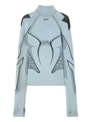 Off-White Seamless Race Top - Blue