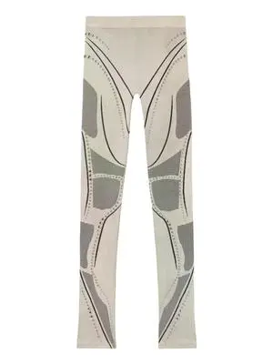 Off-White Studded Seamless Race Leggings - Neutrals