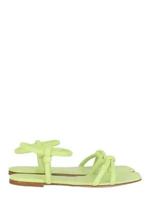 GIANVITO ROSSI Knot-detail Sandals - Green