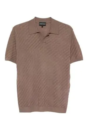 Emporio Armani Short-sleeve Polo Shirt - Brown