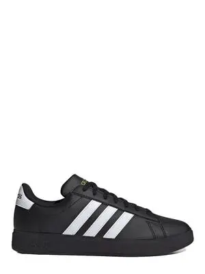 Adidas Striped Court Sneakers - Black
