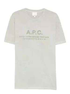 A.p.c. Logo-print T-shirt - Grey