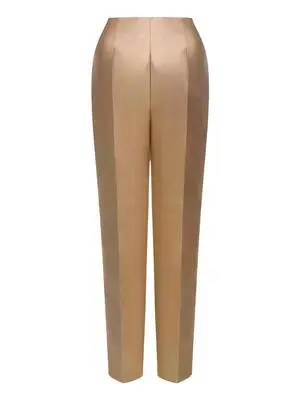 Alberta Ferretti Mikado Trousers - Neutrals
