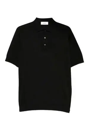LARDINI Button-fastening Polo Shirt - Black