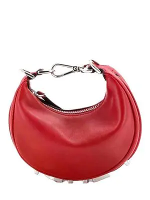 Fendi Graphy Bag Leather Nano Hobo Bag - Red