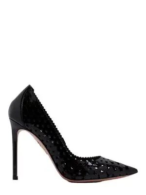 AQUAZZURA Amourose Pointed-toe Pumps - Black