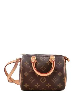 LOUIS VUITTON Speedy Bandouliere Nano - Brown
