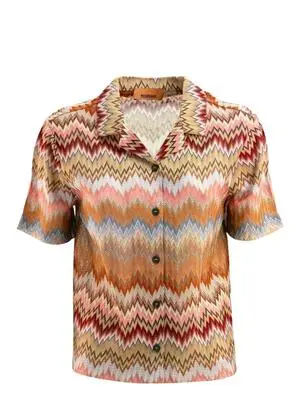 Missoni Chevron Pattern Shirt - Orange
