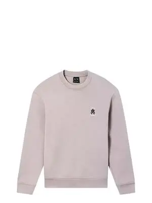 Armani Exchange Embroidered Sweatshirt - Neutrals