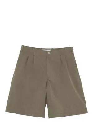 Our Legacy Ponte Pleated Shorts - Green