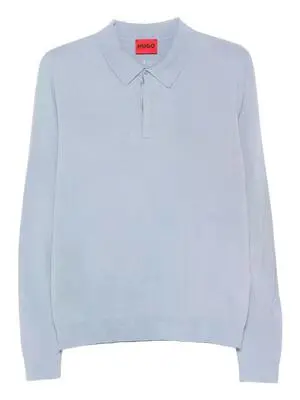 BOSS Long-sleeve Polo Shirt - Blue