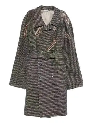 A.N.G.E.L.O. VINTAGE CULT Wool Double-breasted Coat - Grey