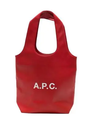 A.p.c. Logo-print Tote - Red