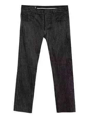 R13 Striped Trousers - Black