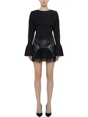 HAMZA Swan Skirt - Black