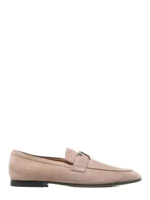 TOD'S Logo-plaque Loafers - Neutrals