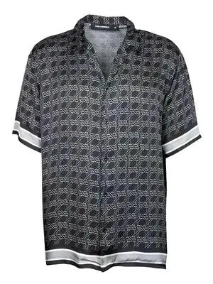 Karl Lagerfeld Patterned Short-sleeve Shirt - Black