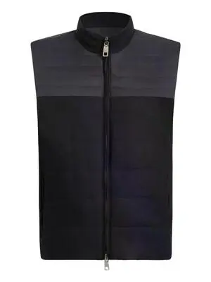 Dolce & Gabbana Quilted Panel Vest - Blue