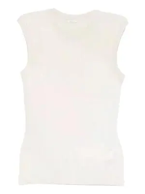JOSEPH Calife Ribbed Sleeveless Top - Neutrals