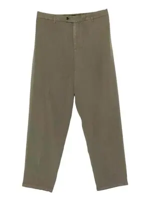 DONDUP Soft Buttoned Trousers - Green