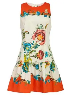 MARIE OLIVER Marilyn Floral-print Dress - Neutrals