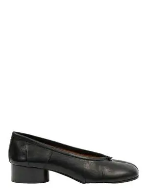 MAISON MARGIELA Tabi Leather Ballerina - Black