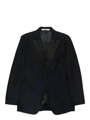 Gianfranco Ferre 1990s Shawl Collar Blazer - Blue