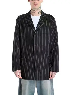 Y3 Pinstripe Refined Jacket - Black