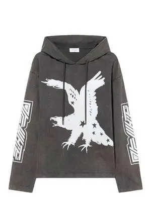 Off-White Eagle-print Long-sleeve T-shirt - Grey