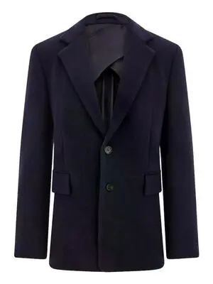 FERRAGAMO Single Breasted Jersey Blazer - Blue