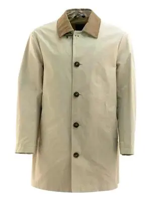 FAY Raincoat With Contrasting Collar