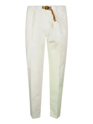 WHITE SAND Elasticated Belt Trousers - Neutrals