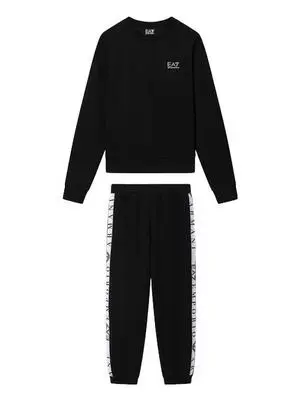 EA7 Dynamic Athlete Tracksuit In Natural Ventus7 Technical Fabric - Black