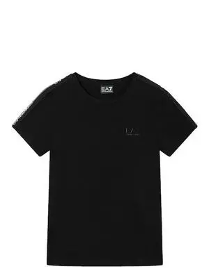 EA7 Logo Series Jersey T-shirt - Black