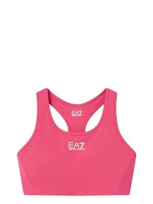 EA7 Sports Bra In Vigor7 Technical Fabric - Pink