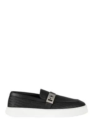 FERRAGAMO Sneaker Loafer With Hug Buckle - Black