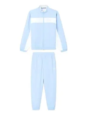 Emporio Armani Pro Tennis Tracksuit In Ventus7 Colour Block Technical Fabric - Blue