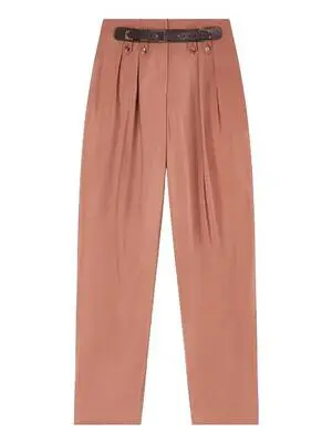 Emporio Armani Icon Modal Muslin Oval-leg Trousers - Pink